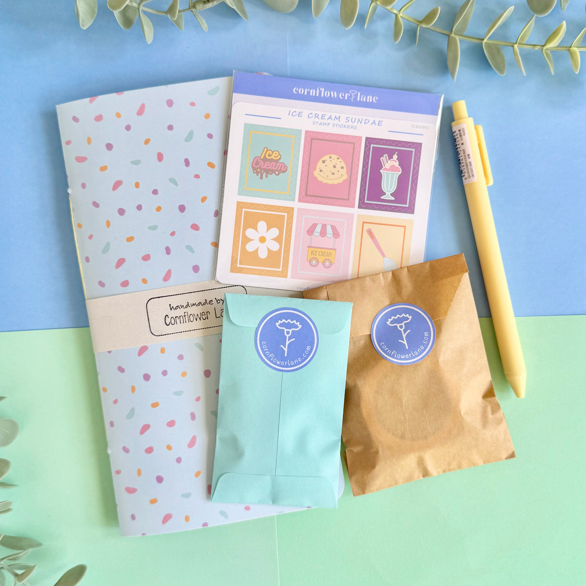 Ice Cream Sundae Paper Craft Kit – Journaling & Scrapbooking Supplies ...